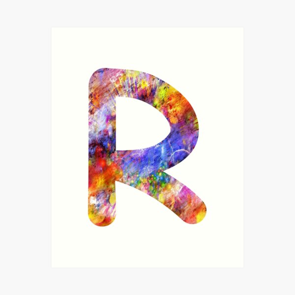 Art & Collectibles Prints Super Letter R Alphabet Print Personalized ...