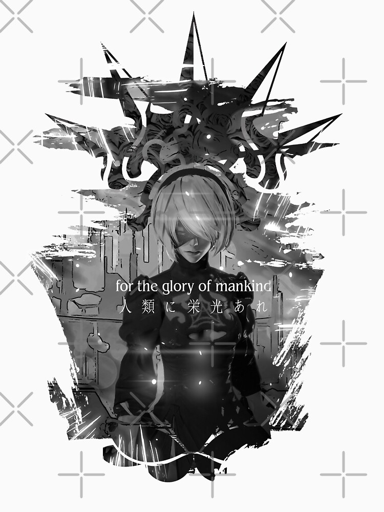 "Nuar 2B" T-shirt for Sale by Everkar | Redbubble | anime t-shirts ...