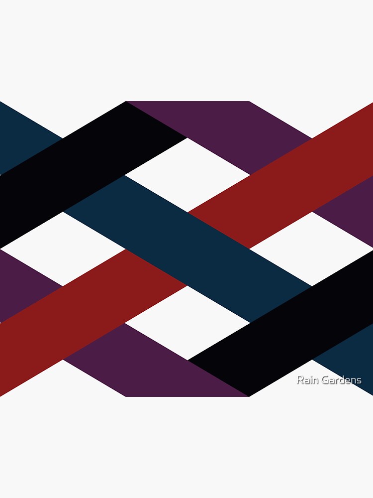 "Stealth Genderpunk Pride Art Lattice Print" Sticker by RainGardens ...