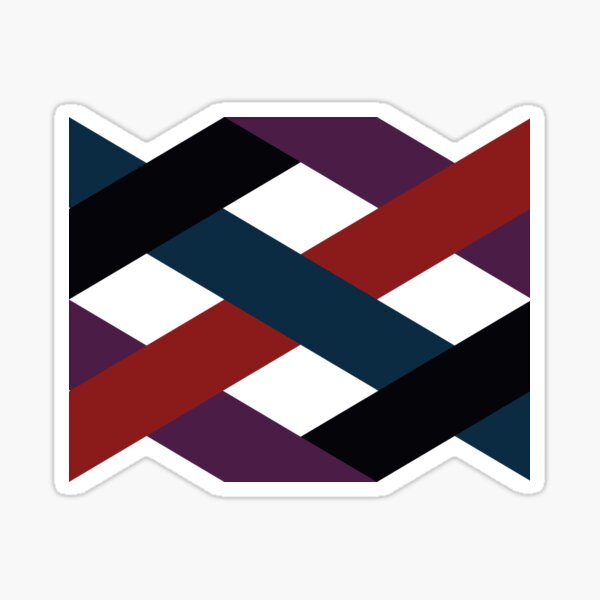 "Stealth Genderpunk Pride Art Lattice Print" Sticker by RainGardens ...