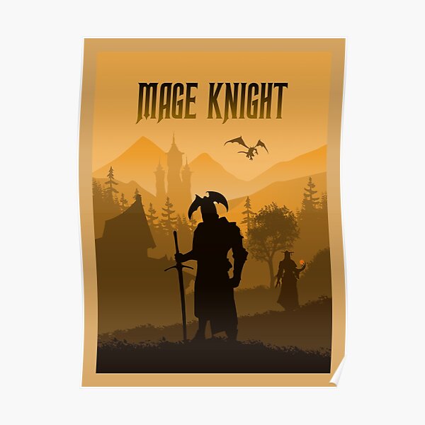 "Mage Knight - Board Games - Minimalist Travel Poster Style - Board ...