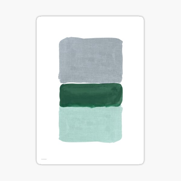 "Sage Green Block Print" Sticker by HeartfulDesigns | Redbubble