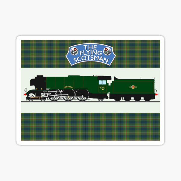 "60103 Flying Scotsman British Railways Steam Locomotive " Sticker for ...