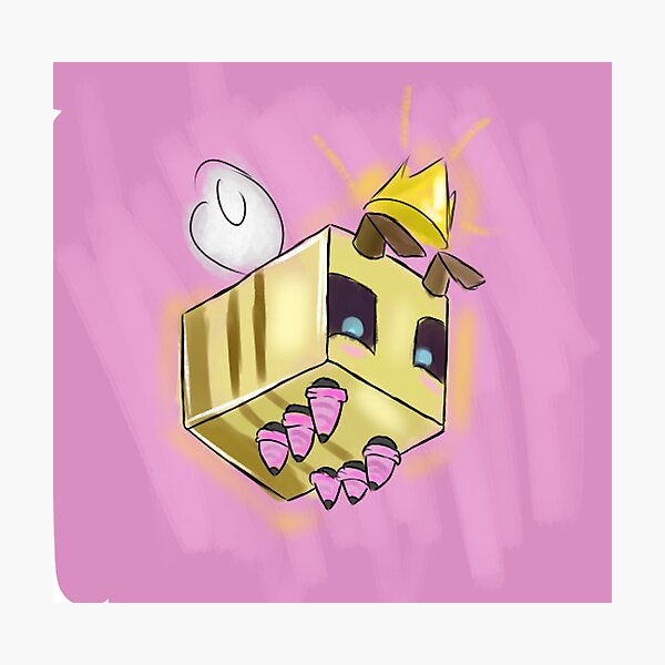"Minecraft Queen Bee Art" Photographic Print by JoeMahoney | Redbubble