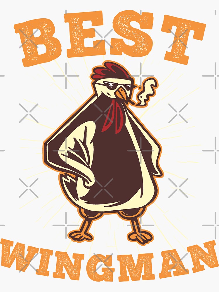 "Best Wingman Ever" Sticker by Frosty1489 | Redbubble