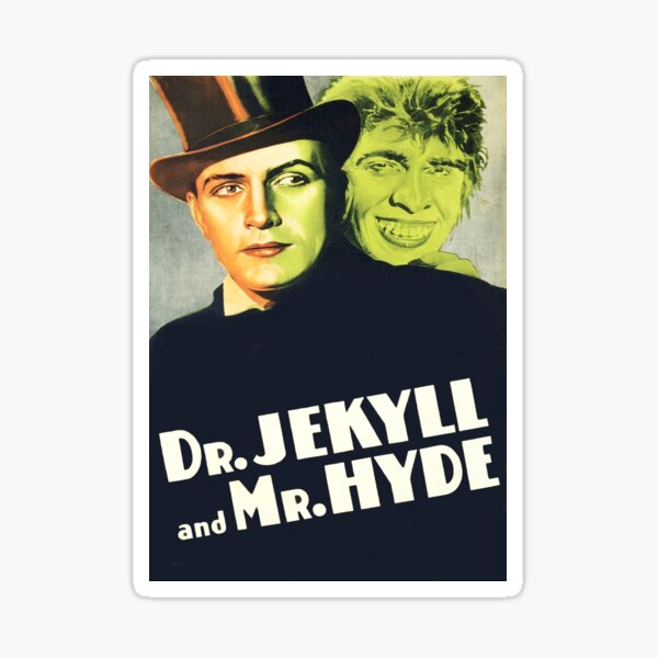 "Dr. Jekyll and Mr. Hyde" Sticker by MorticiaDredful | Redbubble