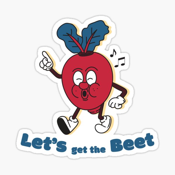 "beet dancing cartoon" Sticker by Seimbangseirama | Redbubble