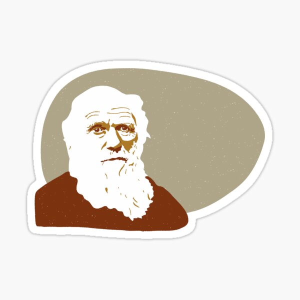 "Charles Darwin" Sticker for Sale by GabianSpiritArt | Redbubble