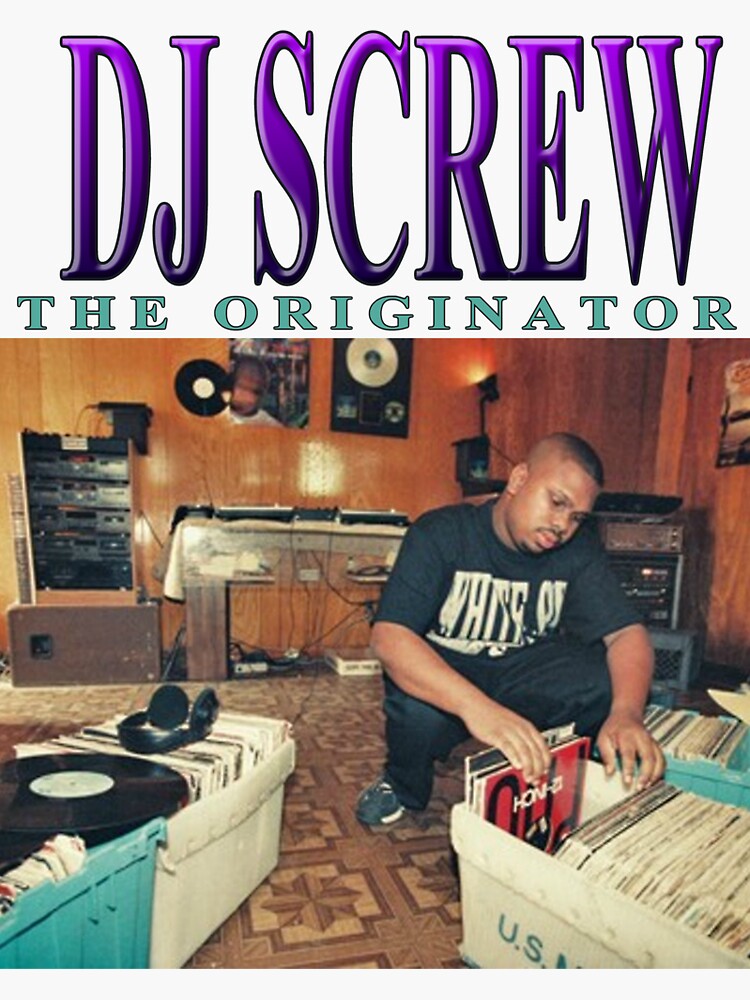 "DJ SCREW // THE ORIGINATOR // R.I.P. // 90S VINTAGE INSPIRED DESIGN ...