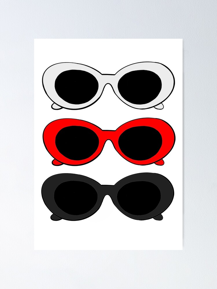 "Clout Goggles" Poster by emisnotcold | Redbubble