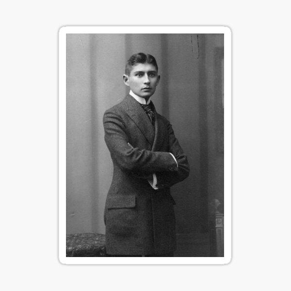 "Franz Kafka" Sticker by MorticiaDredful | Redbubble