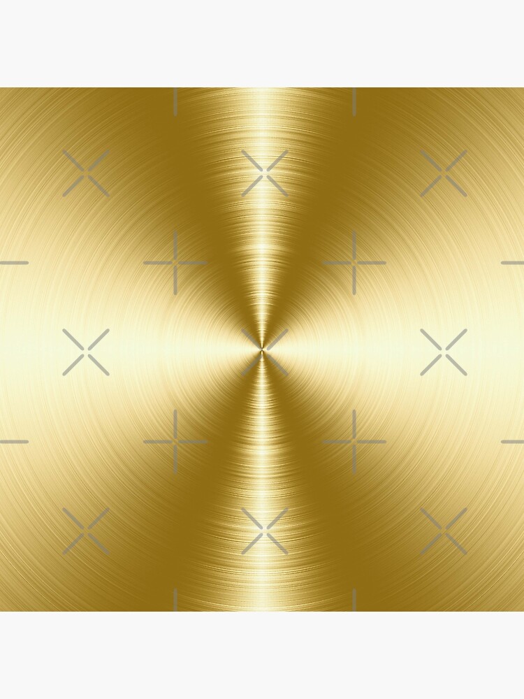 "brushed gold radial metal" Poster by StinkPad | Redbubble