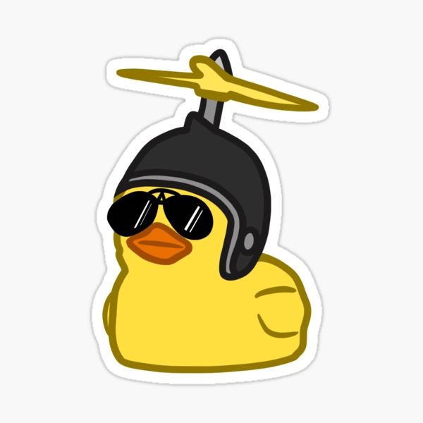 3Pcs) Yellow Duck Sticker Funny Meme Cute Duck Decal, Duck