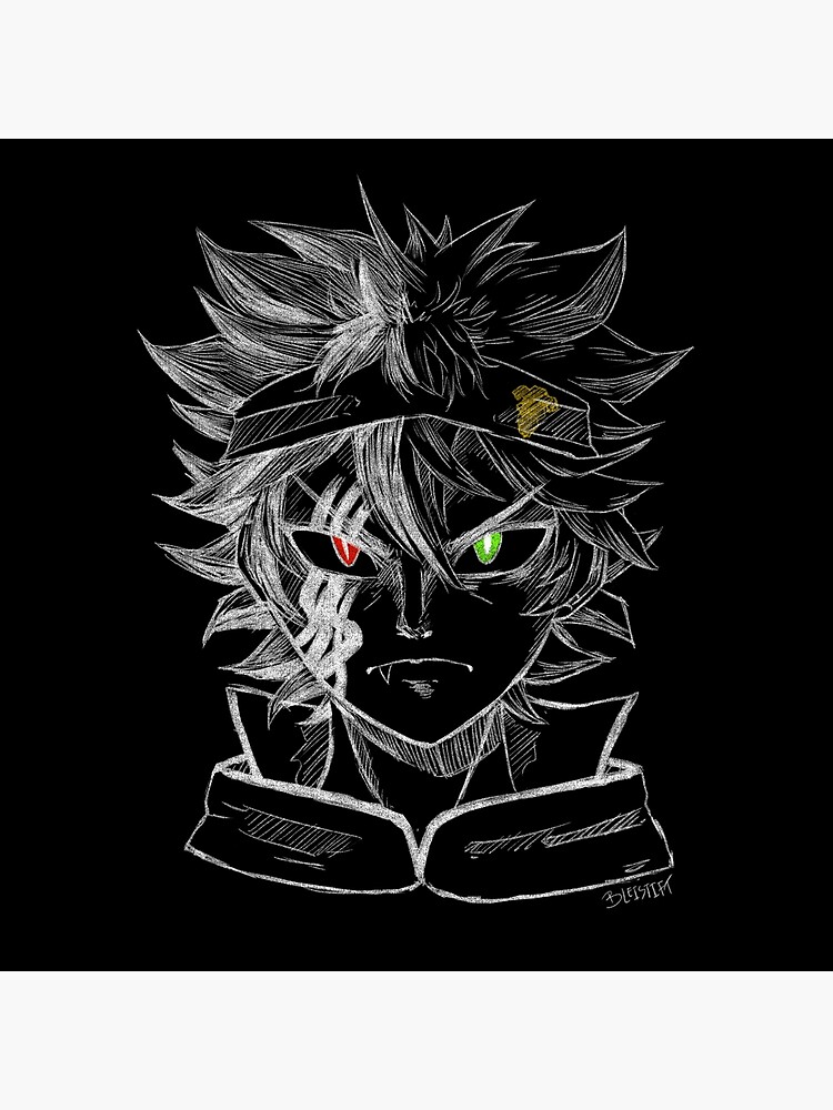 "Asta Black Clover Sketch" Art Print for Sale by ThePencilShop | Redbubble