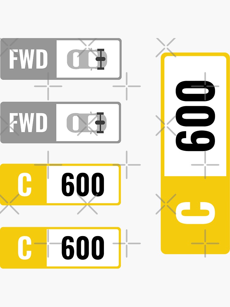 "Forza Class C, FWD, Sticker Pack" Sticker for Sale by supercar1 ...