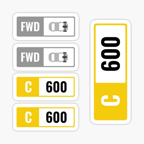 "Forza Class C, FWD, Sticker Pack" Sticker for Sale by supercar1 ...