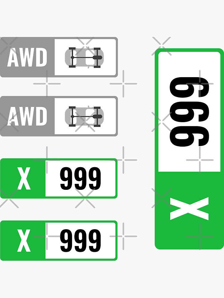 "Forza Class X, AWD, Sticker Pack" Sticker by supercar1 | Redbubble