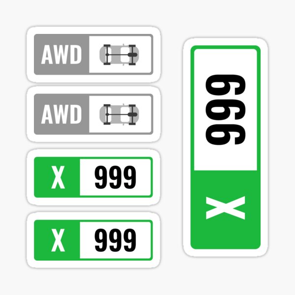 "Forza Class X, AWD, Sticker Pack" Sticker by supercar1 | Redbubble