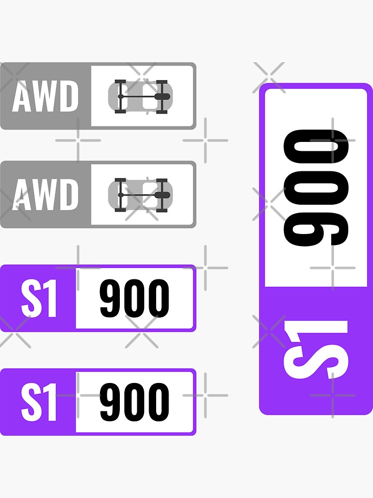 "Forza Class S1, AWD, Sticker Pack" Sticker for Sale by supercar1 ...