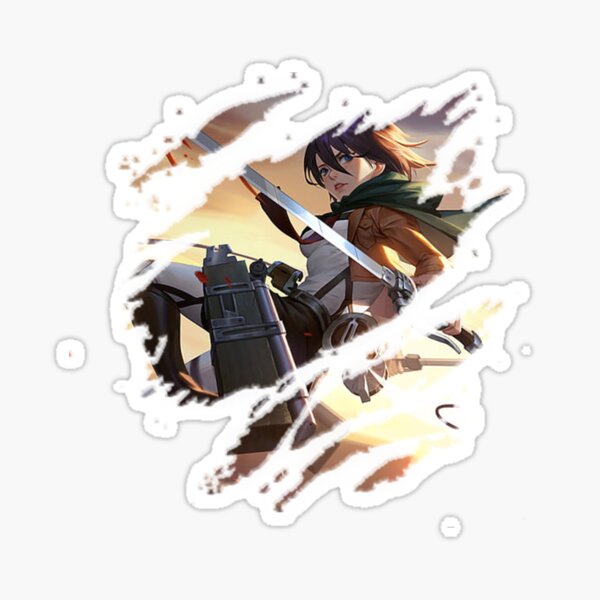 "Mikasa" Sticker by DEADWEIGHTS | Redbubble