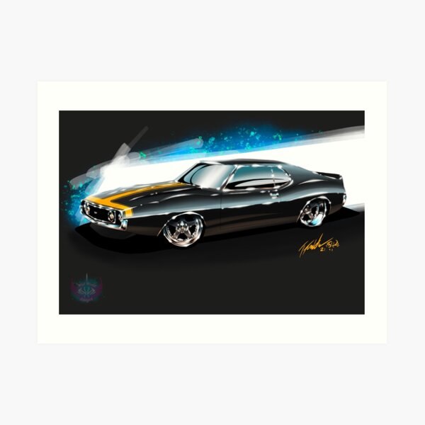 "71 AMC AMX Javelin Custom" Art Print for Sale by MadWorldImages2 ...