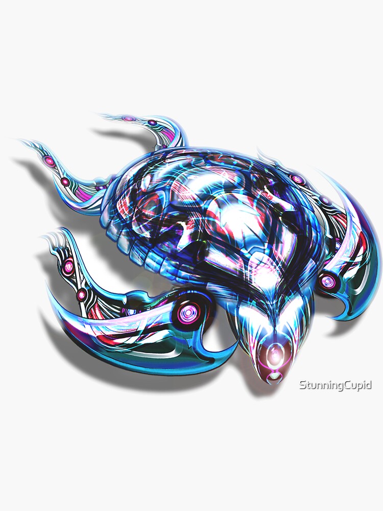 "Cyber Turtle" Sticker by StunningCupid | Redbubble