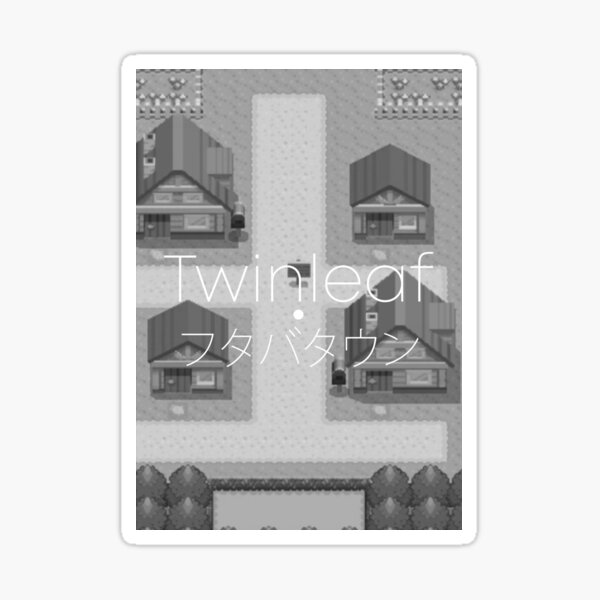 "Twinleaf Town" Sticker for Sale by coolestcrab | Redbubble