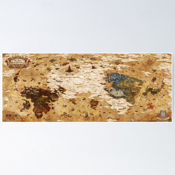 "FFXIV World Map" Poster for Sale by hayesade | Redbubble