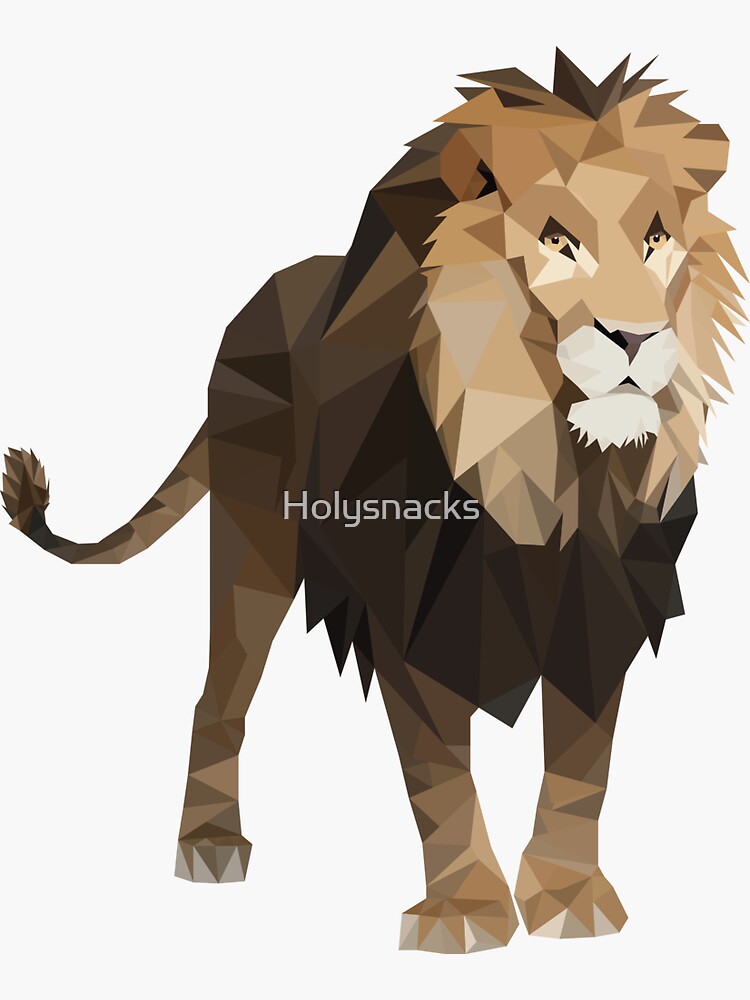 "Geometric Leo" Sticker by Holysnacks | Redbubble