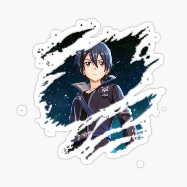 "Kirito" Sticker for Sale by DEADWEIGHTS | Redbubble