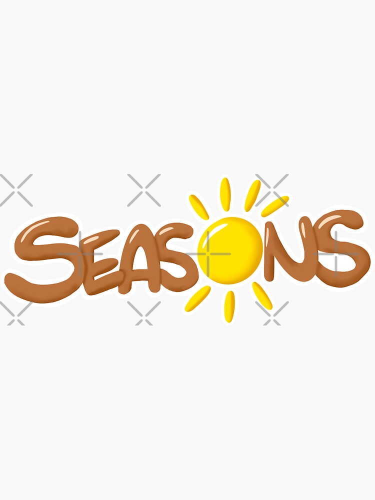 "Seasons Logo" Sticker for Sale by Lyssadooodles | Redbubble