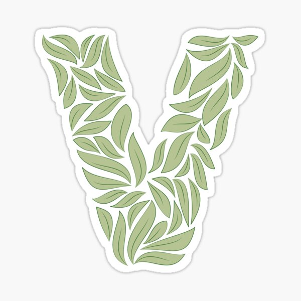 "Letter V" Sticker for Sale by NeteDesign | Redbubble