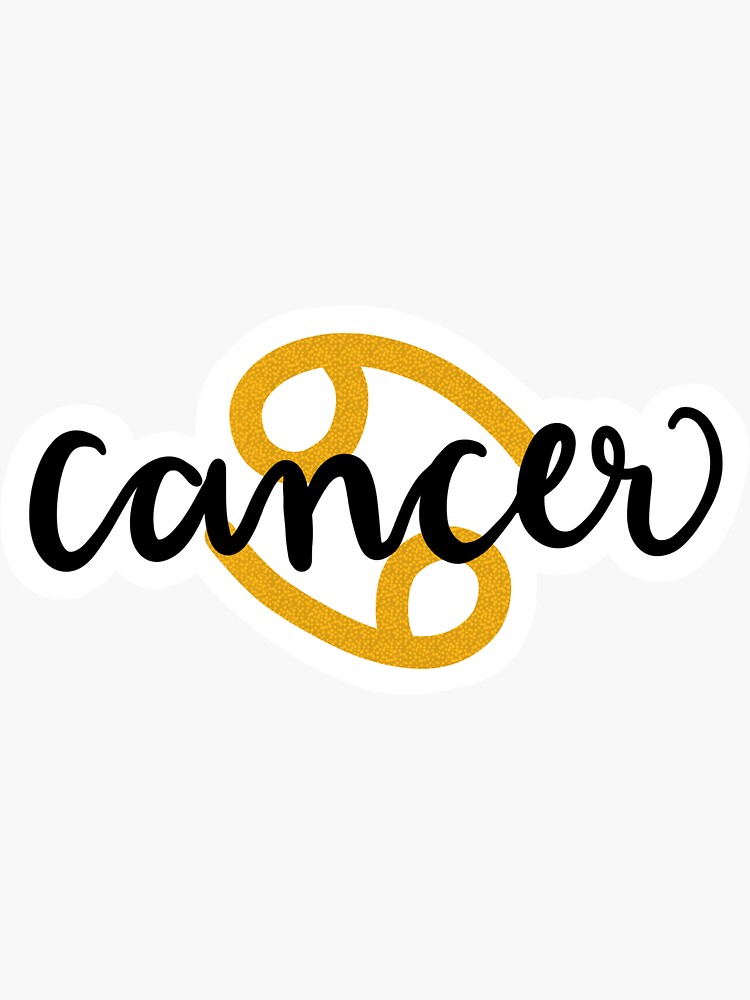 "Cancer zodiac sticker" Sticker by Emrippartstudio | Redbubble