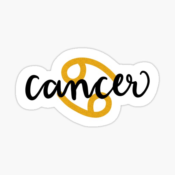 "Cancer zodiac sticker" Sticker by Emrippartstudio | Redbubble