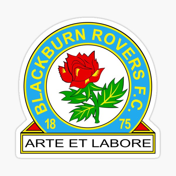 Pegatina «Escudo de armas de la bandera de Blackburn Rovers» de ...
