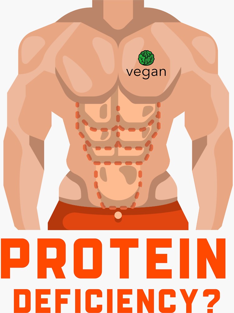 "Protein Deficiency?" Sticker for Sale by kharlpierre001 | Redbubble
