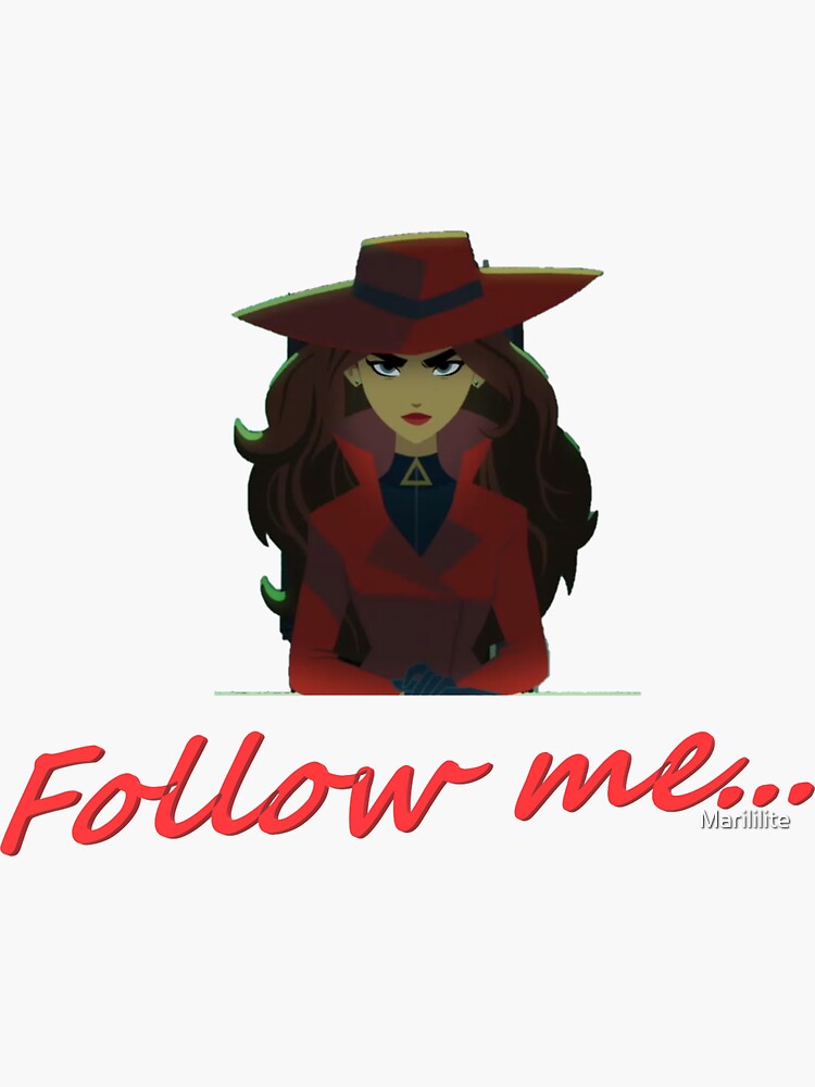 "The animated series Carmen Sandiego" Sticker for Sale by Marililite ...