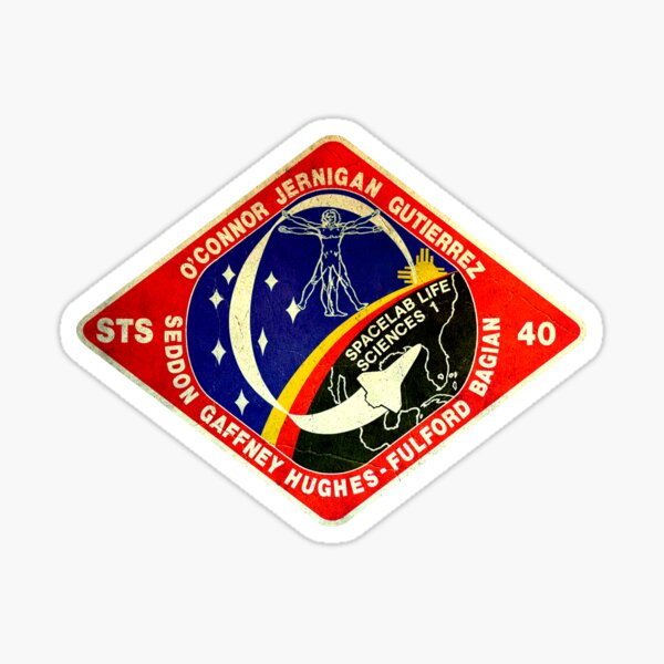 "STS-40 Space Shuttle program" Sticker for Sale by trendistudio | Redbubble