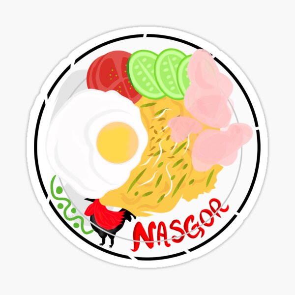 "Nasi Goreng Indonesia Special Food Yummy..." Sticker for Sale by Art ...