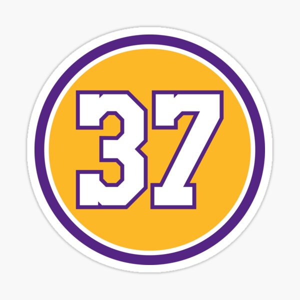 "Kostas Antetokounmpo #37 Jersey Number" Sticker for Sale by StickBall ...