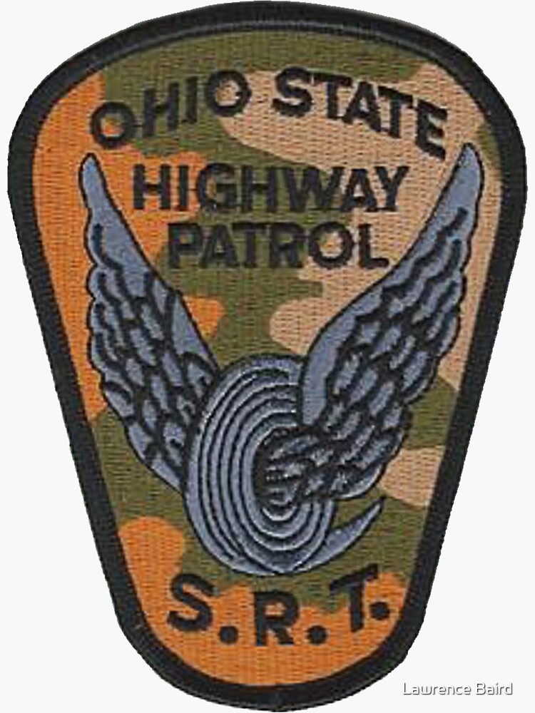 "Ohio Highway Patrol SRT" Sticker by lawrencebaird | Redbubble