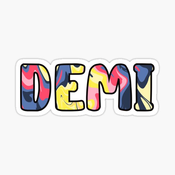 "Demi Custom Name " Sticker for Sale by EuropaPrints | Redbubble