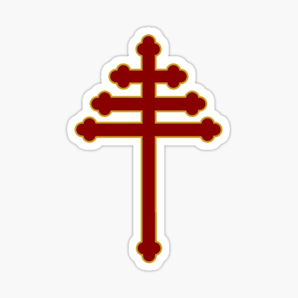"Maronite Cross" Sticker for Sale by NEGOZIO-IVLIVS | Redbubble
