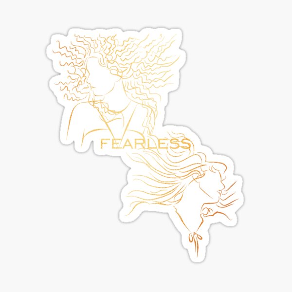 "Fearless (black bg)" Sticker for Sale by artcharm | Redbubble