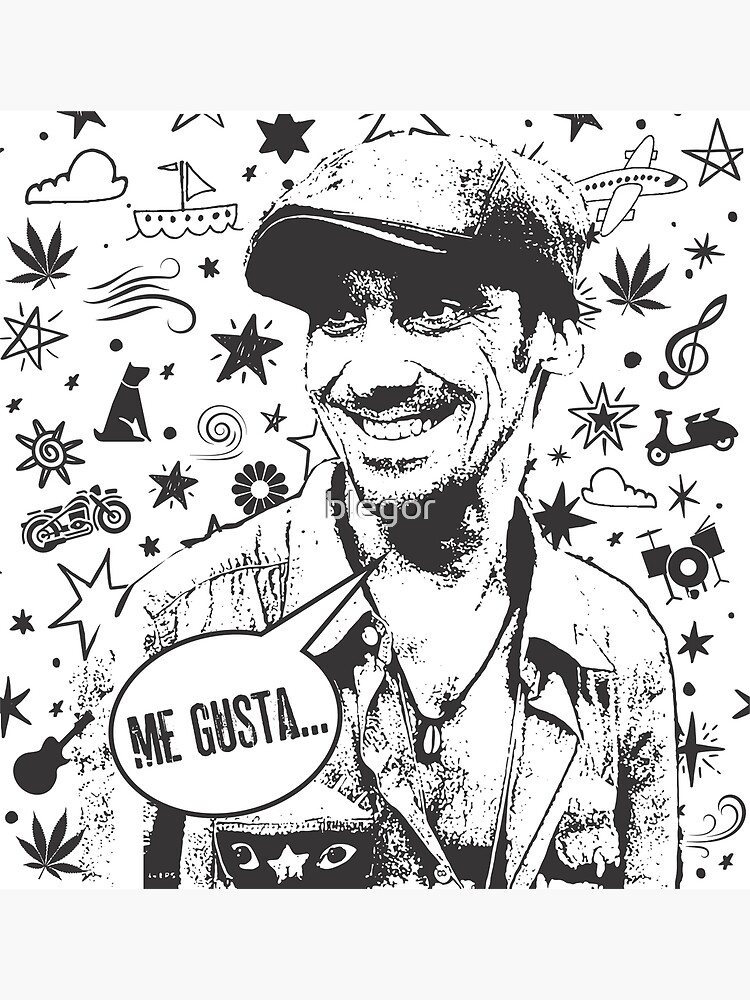 "Manu Chao Me Gusta" Poster for Sale by blegor | Redbubble