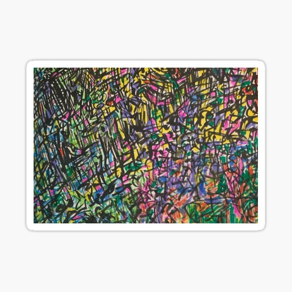 "Scribble" Sticker by MurrieCreations | Redbubble