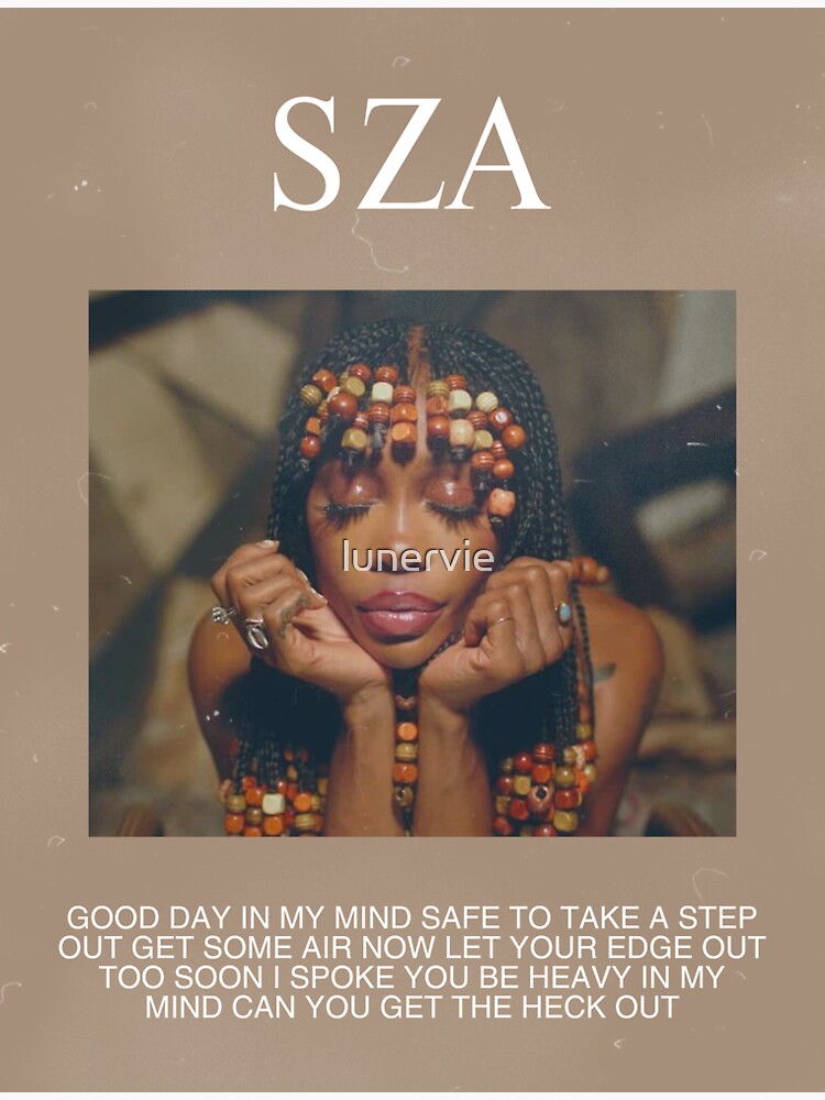 " SZA GOOD DAYS " Sticker for Sale by lunervie | Redbubble
