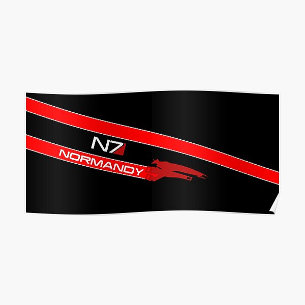 "Normandy - N7" Poster by BoneAppleTee | Redbubble