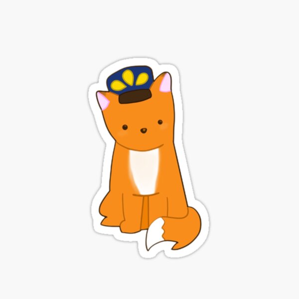 "Fundy Fox" Sticker for Sale by MacaroniSlothCo | Redbubble