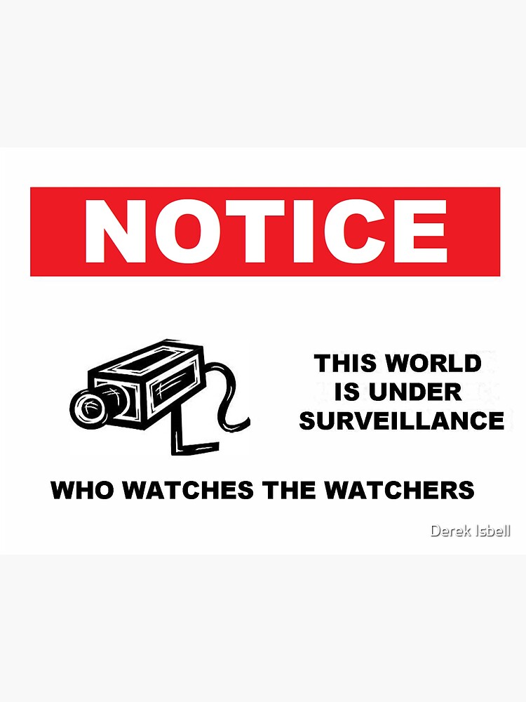 "Who watches the watchers" Sticker for Sale by starman2112 | Redbubble